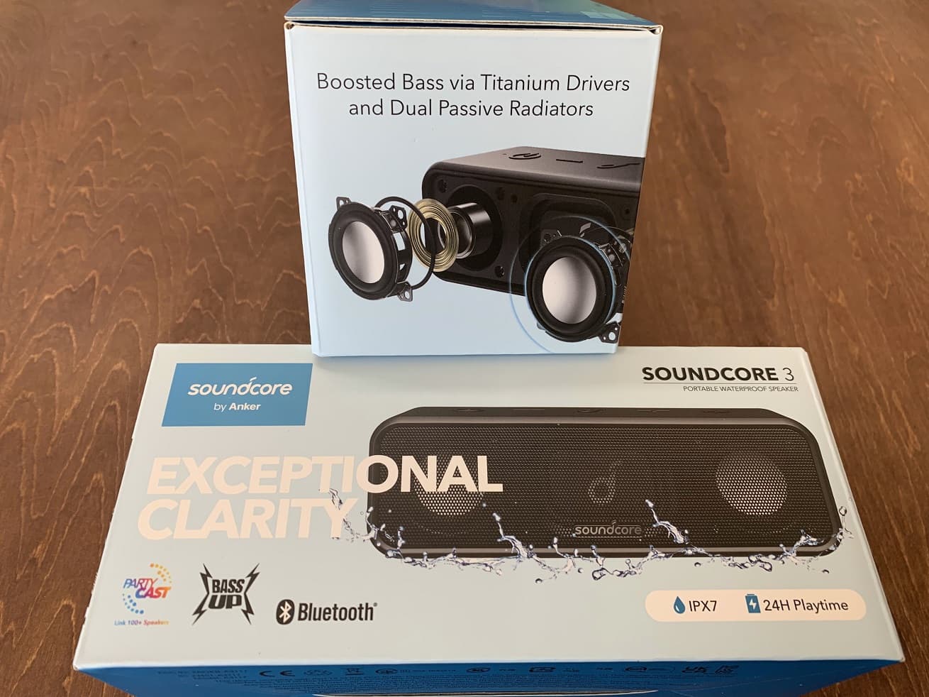 Bluetooth スピーカーAnker「SOUNDCORE3」2台購入ペアリングで店内BGM用に